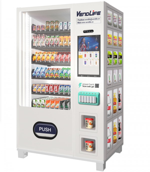 Combo Locker Vending Machines for Drink and Snack - Vendlife