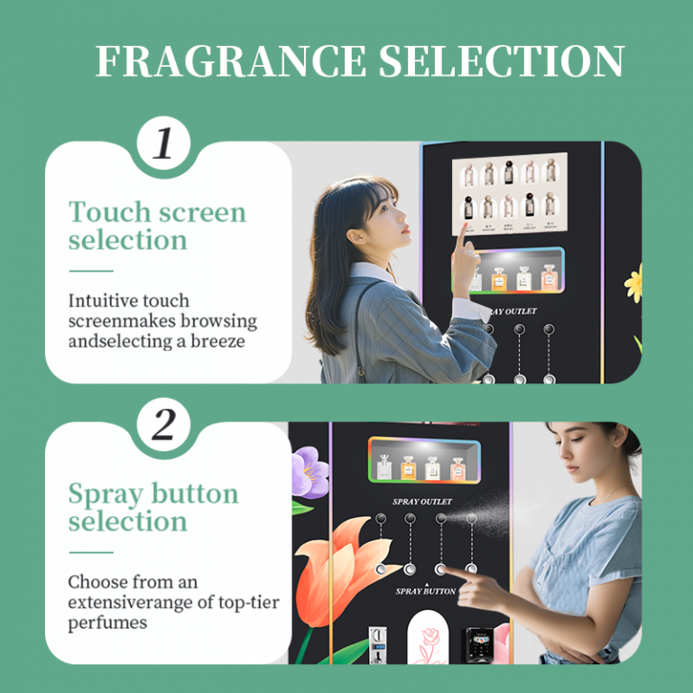 Perfume Spray Vending MachineWith Standing - Vending Machine Factory