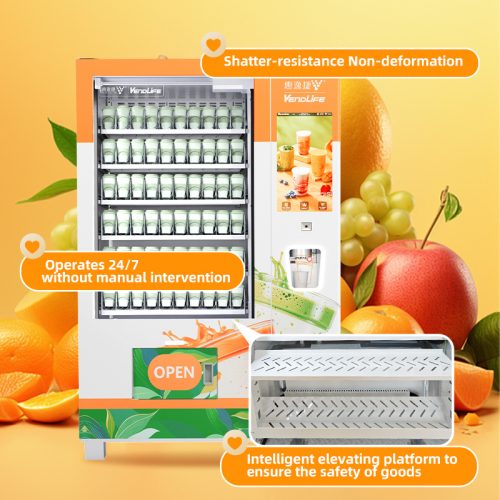 Frozen Fruit Smoothie Vending Machine - Self-Serve Smoothie Dispenser
